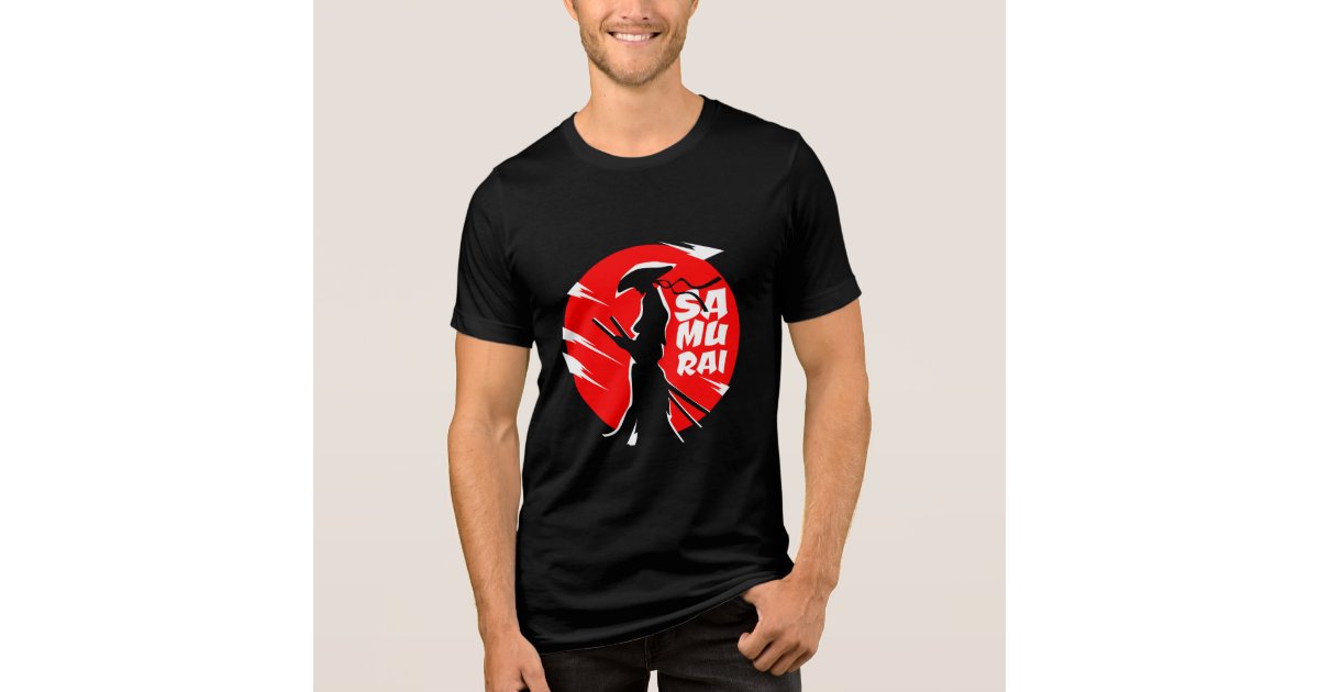 Samurai Warrior Tri-Blend Shirt | Zazzle