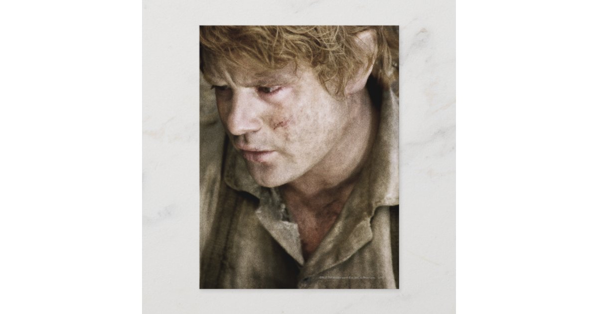 Samwise side face postcard | Zazzle