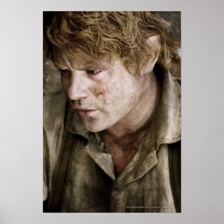 Samwise side face poster | Zazzle