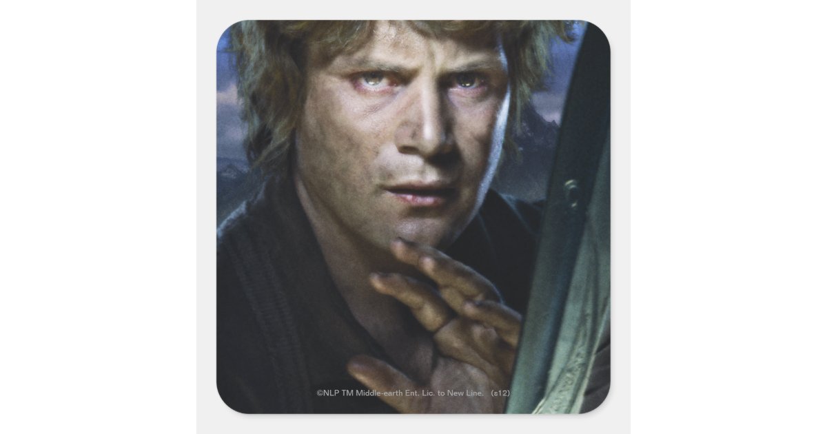Samwise Square Sticker | Zazzle