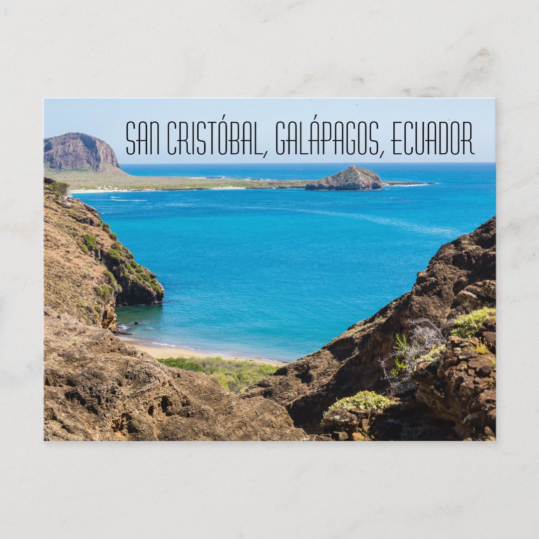 San Cristóbal Islas Galápagos Ecuador postcard | Zazzle