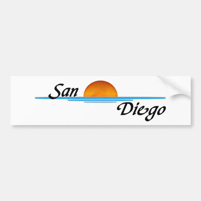 San Diego Bumper Sticker | Zazzle