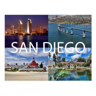 San Diego Postcards - No Minimum Quantity | Zazzle