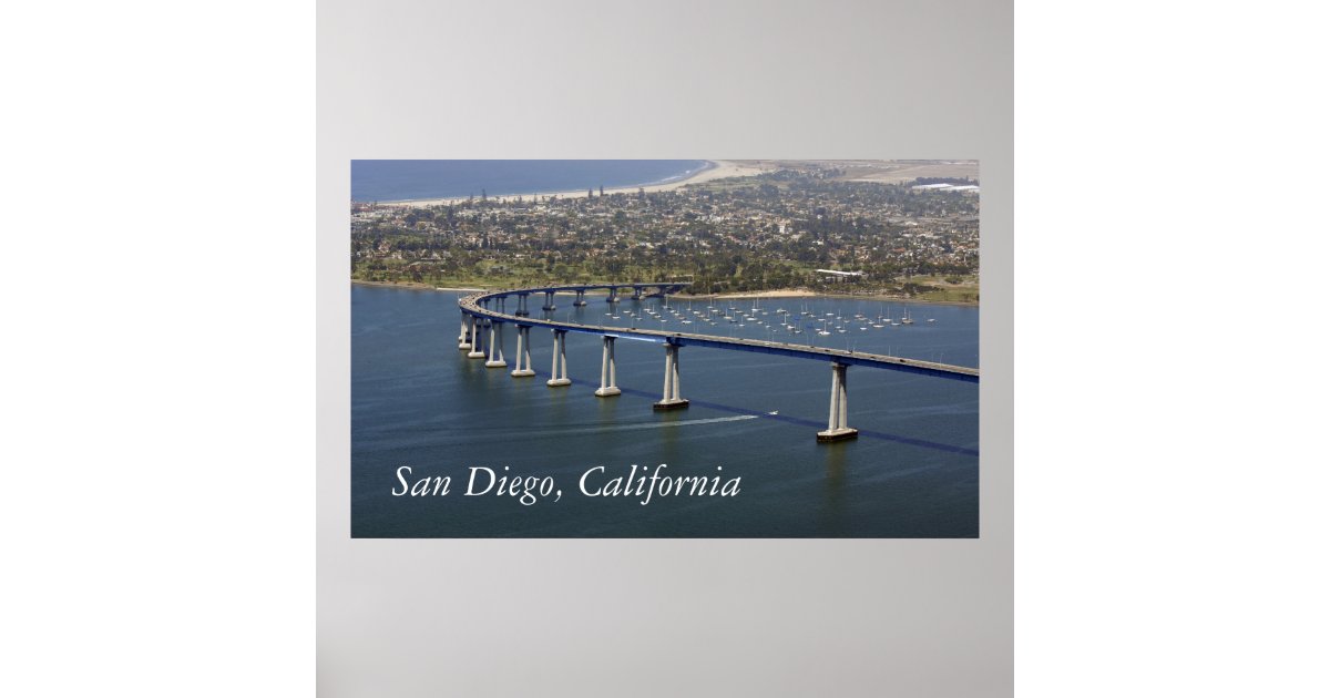 San Diego Coronado Bridge Poster | Zazzle