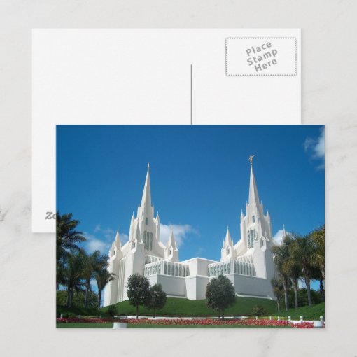 San Diego Temple Postcard | Zazzle