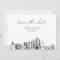 San Diego Wedding Modern Save the Date Invitation | Zazzle