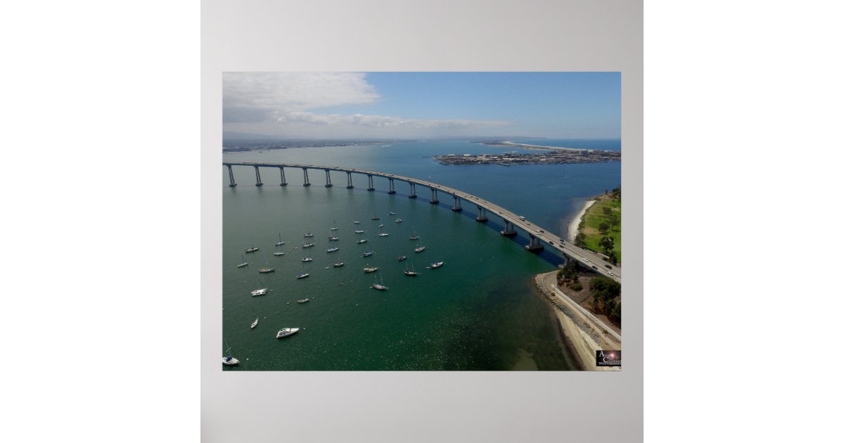 San Diego's Coronado Bay Bridge Poster | Zazzle