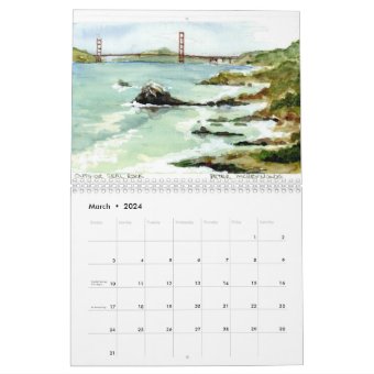 San Francisco and the Golden Gate Calendar | Zazzle
