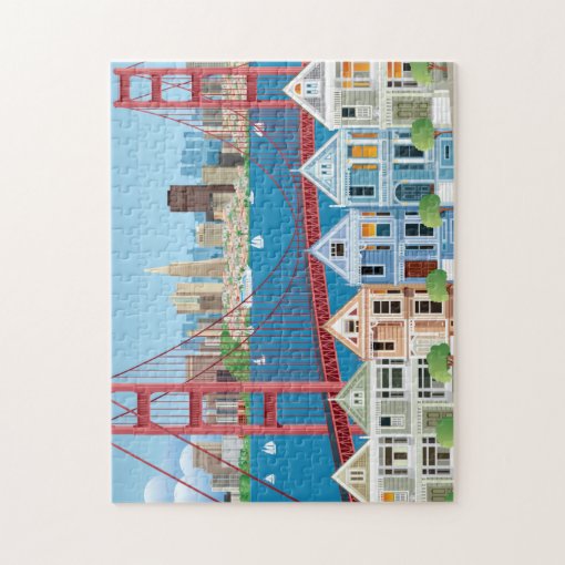 San Francisco, CA | The City By The Bay Jigsaw Puzzle | Zazzle