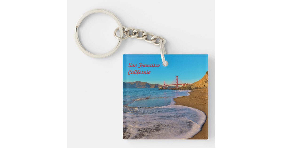 San Francisco California Golden Gate Bridge Keychain | Zazzle