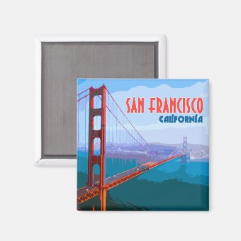 San Francisco California Golden Gate Bridge Magnet | Zazzle