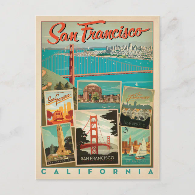 San Francisco, California Postcard | Zazzle
