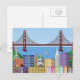 San Francisco City Skyline Drawing Illustration Po Postcard | Zazzle