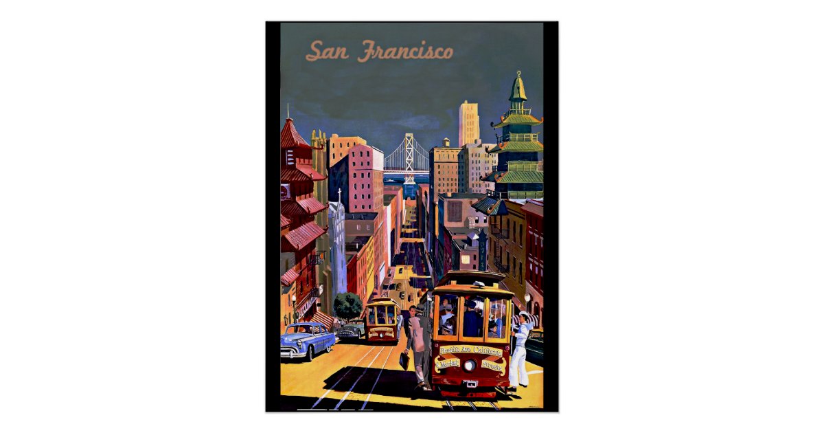 San Francisco City View Poster | Zazzle