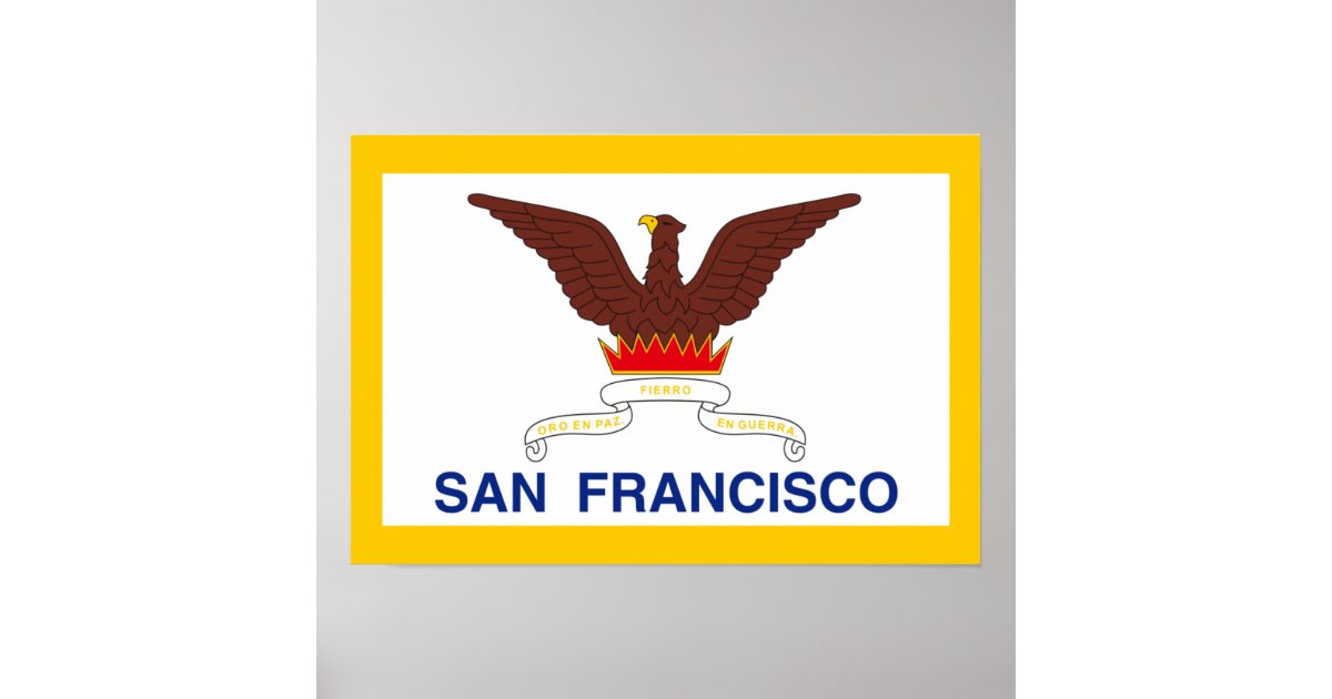 San Francisco Flag Poster | Zazzle