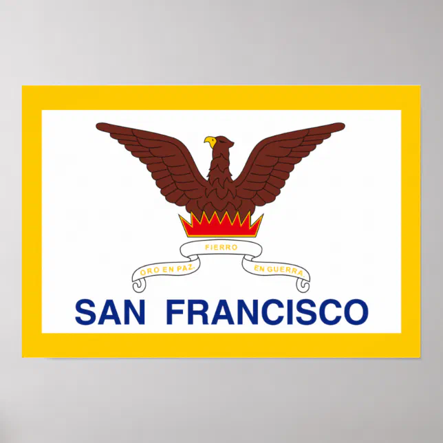 San Francisco Flag Poster | Zazzle