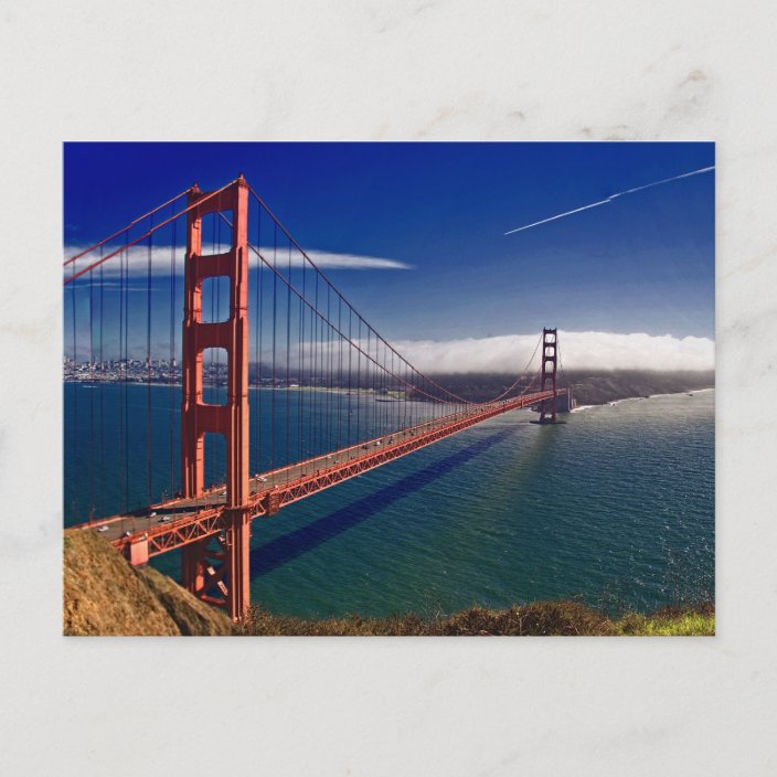 San Francisco Golden Gate Bridge Postcard | Zazzle.com