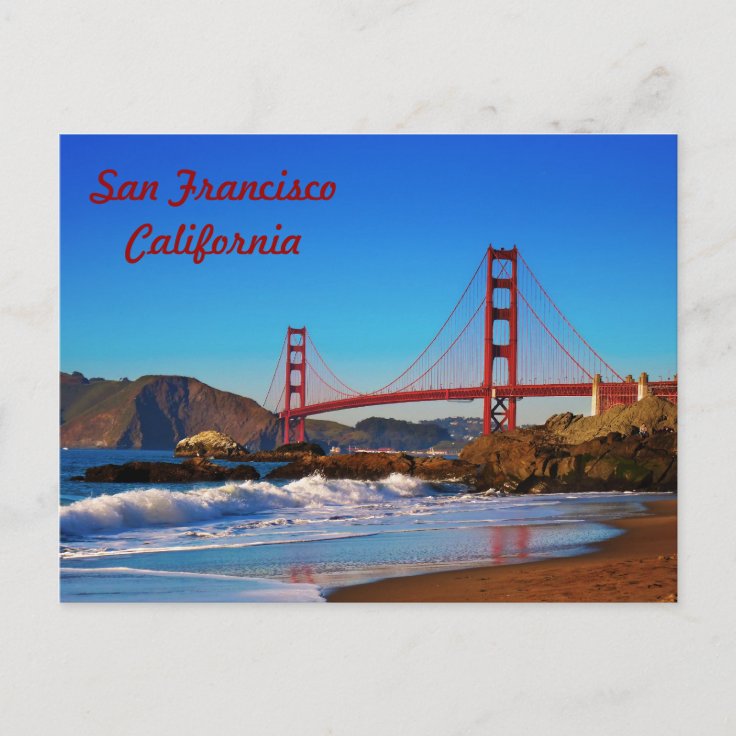 San Francisco Golden Gate Bridge Postcard | Zazzle