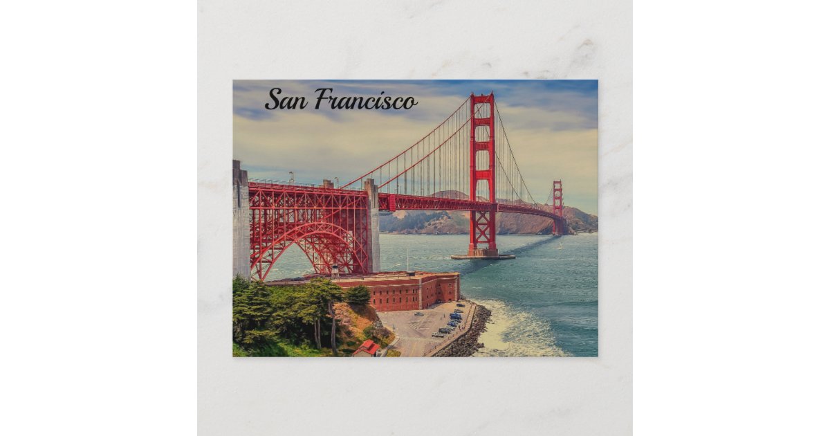 San Francisco golden gate bridge Postcard | Zazzle