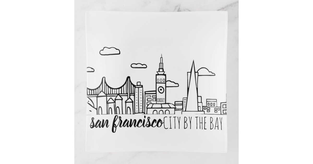 San Francisco Skyline Trinket Tray | Zazzle