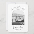 San Francisco Trolley Black & White Save the Date Invitation | Zazzle