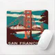 San Francisco Vintage Style Golden Gate Bridge Mouse Pad | Zazzle