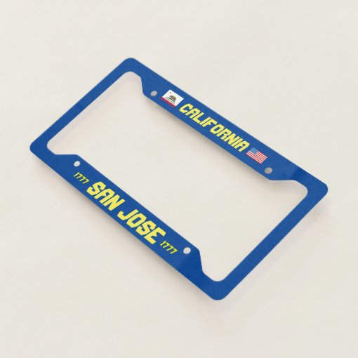 San Jose Custom License Plate Frame | Zazzle
