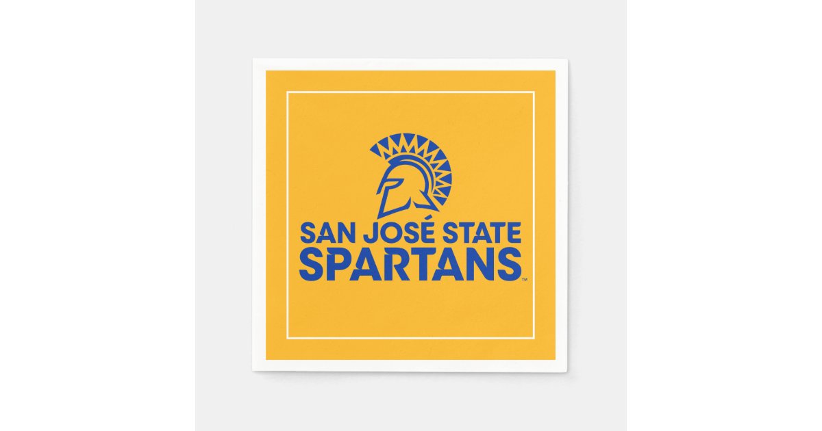 San Jose State Spartans Logo Wordmark Napkins | Zazzle