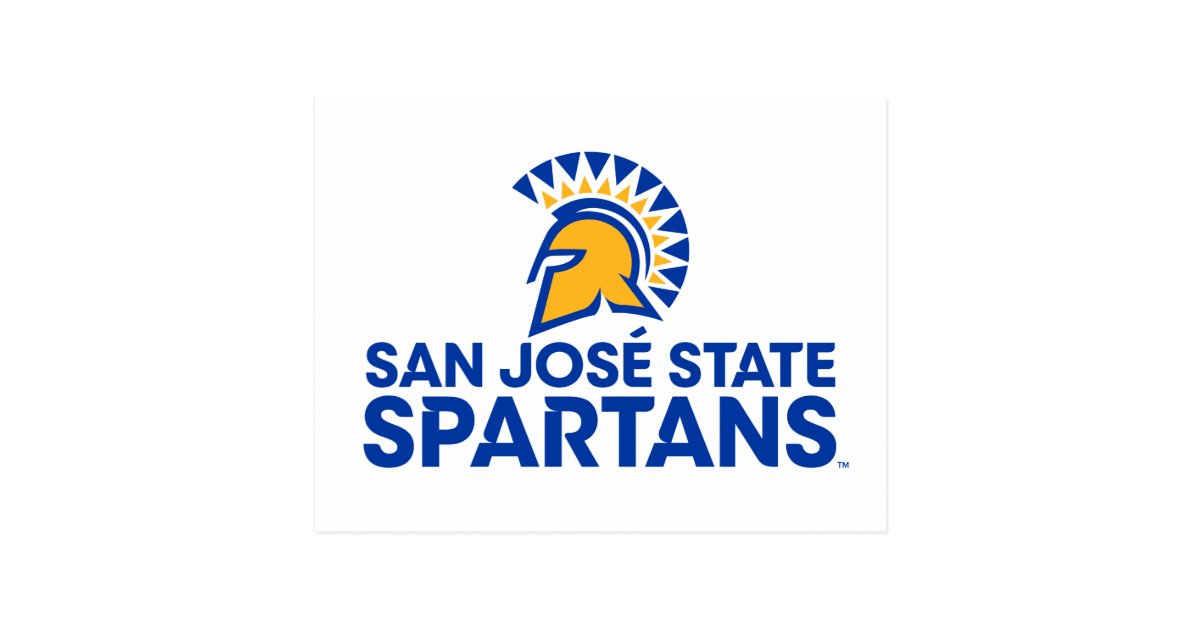 San Jose State Spartans Logo Wordmark Postcard | Zazzle.com