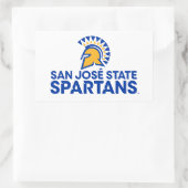 San Jose State Spartans Logo Wordmark Rectangular Sticker | Zazzle