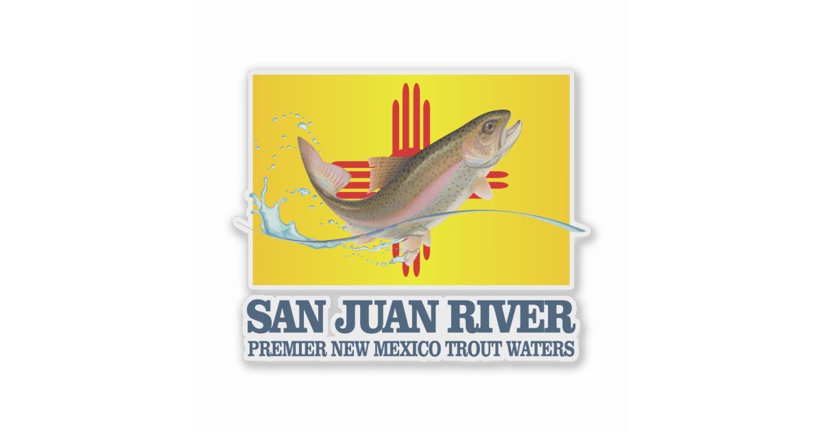 San Juan River (PTW) Sticker | Zazzle