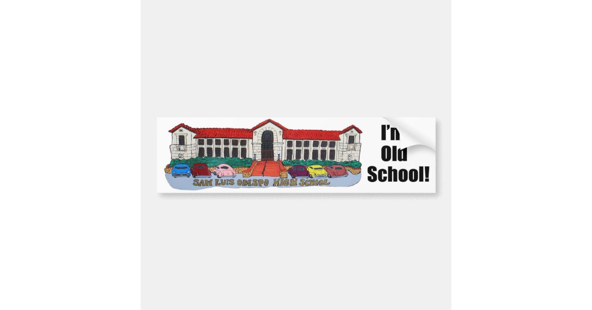 San Luis Obispo High School Bumper Sticker | Zazzle