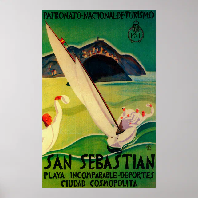 San Sebastian Vintage PosterEurope Poster | Zazzle