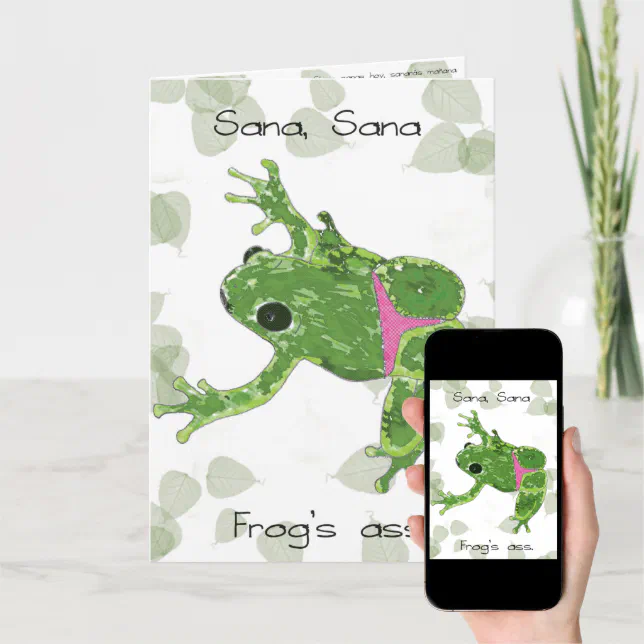 Sana Sana Colita de Rana Card | Zazzle