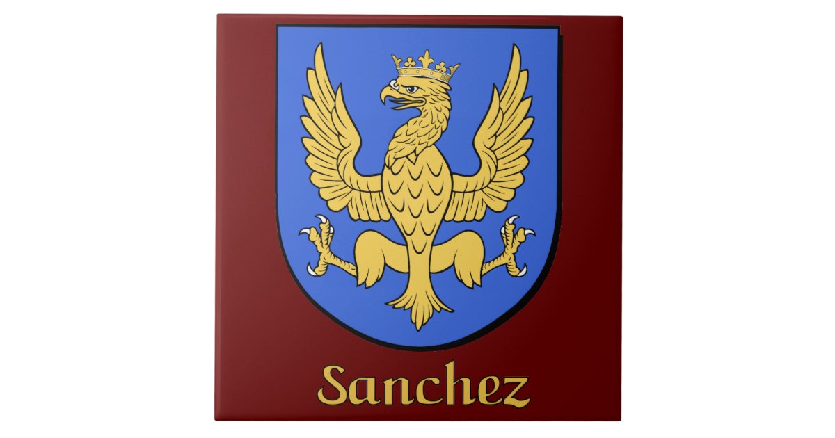 Sanchez Family Shield Decorative Tile | Zazzle