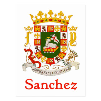 Sanchez Family Crest Postcards | Zazzle