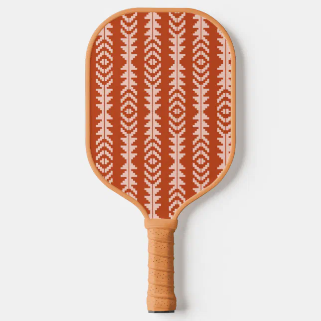 Sand and Clay Geometric Boho Design Pickleball Paddle | Zazzle