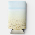 Sand and Sea Calm Coastal Seltzer Can Cooler | Zazzle
