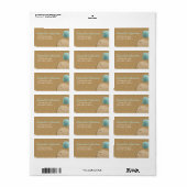 Sand and Shells Beach Theme Label | Zazzle