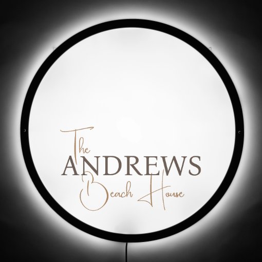 Sand and Shells LED Sign | Zazzle