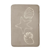 Sand Beach Sea Shells Bathroom Rug Bath Mat | Zazzle