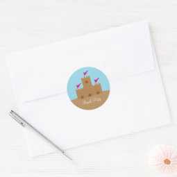 Sand Castle Stickers | Zazzle