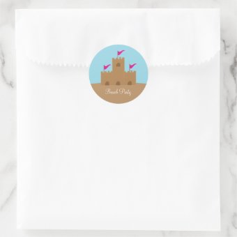 Sand Castle Stickers | Zazzle