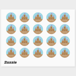 Sand Castle Stickers | Zazzle