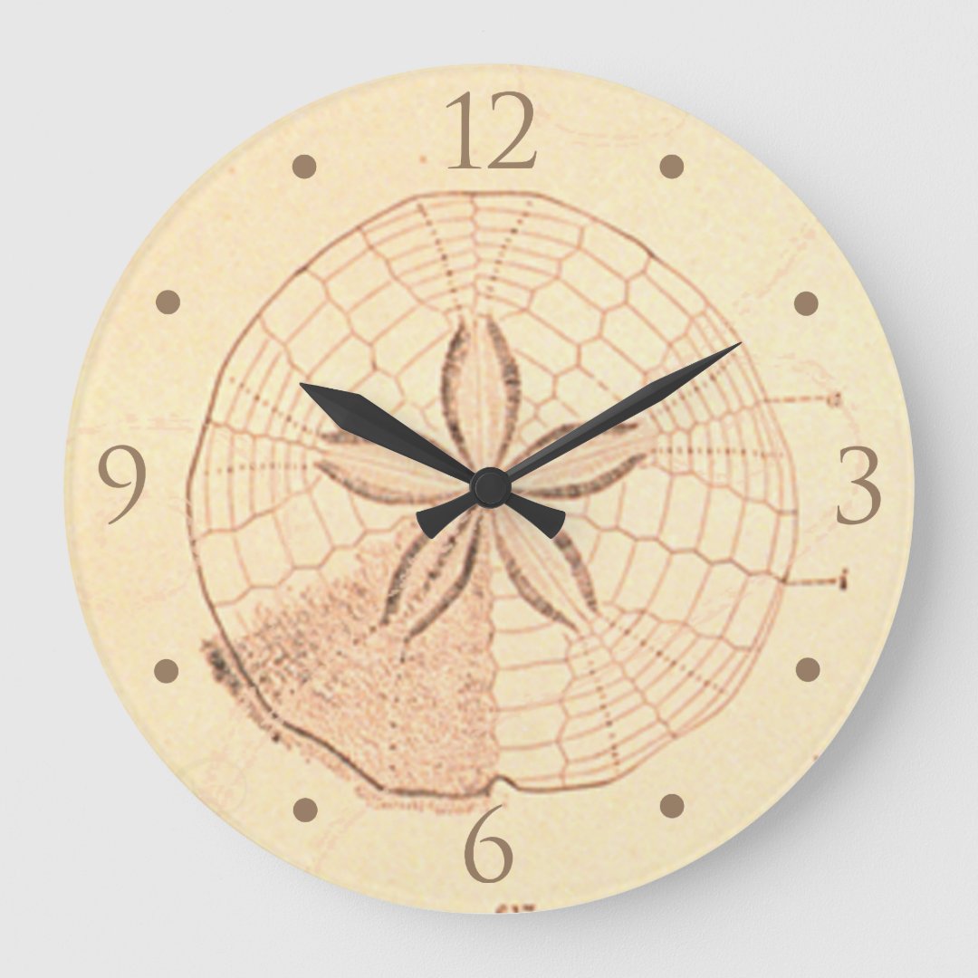 Sand Dollar Beach House Clock | Zazzle