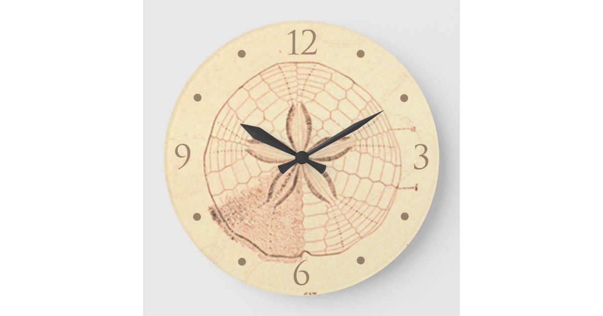 Sand Dollar Beach House Clock | Zazzle