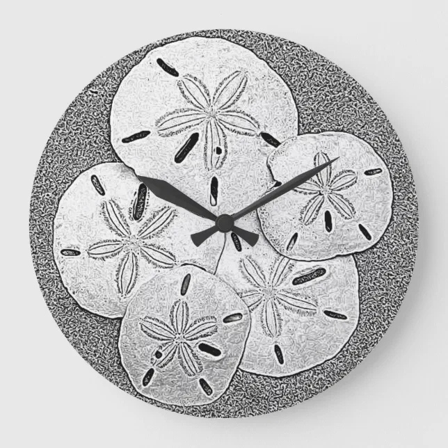 sand dollar clock | Zazzle