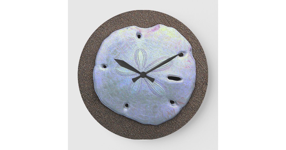 sand dollar clock | Zazzle