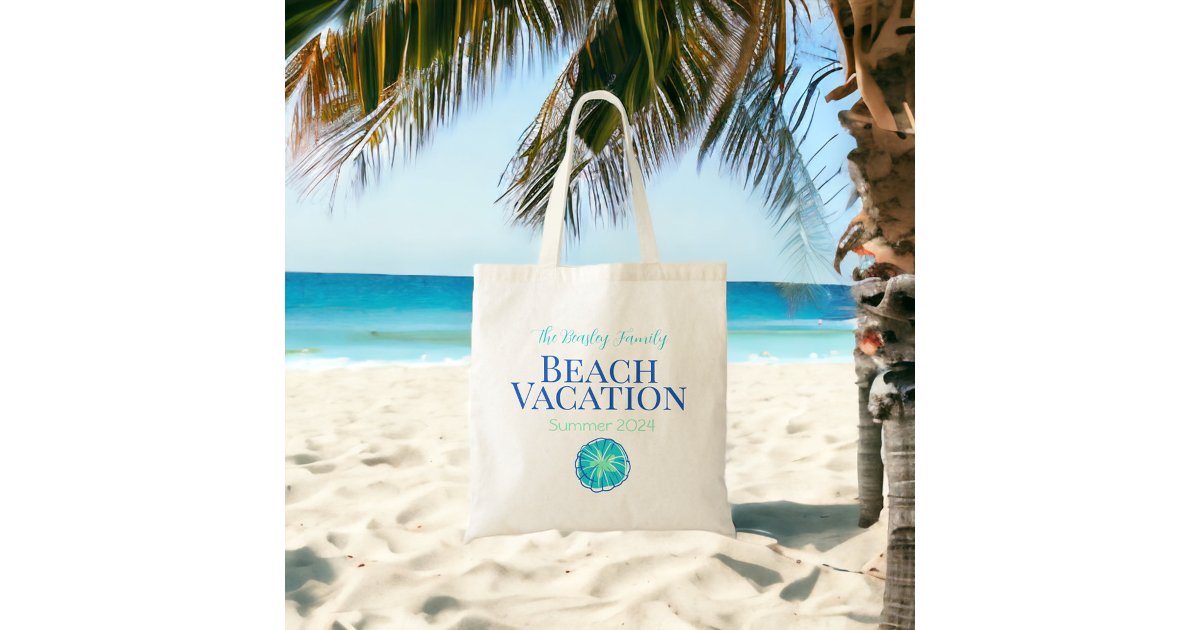 Sand Dollar Custom Beach Cruise Reunion Vacation Tote Bag | Zazzle