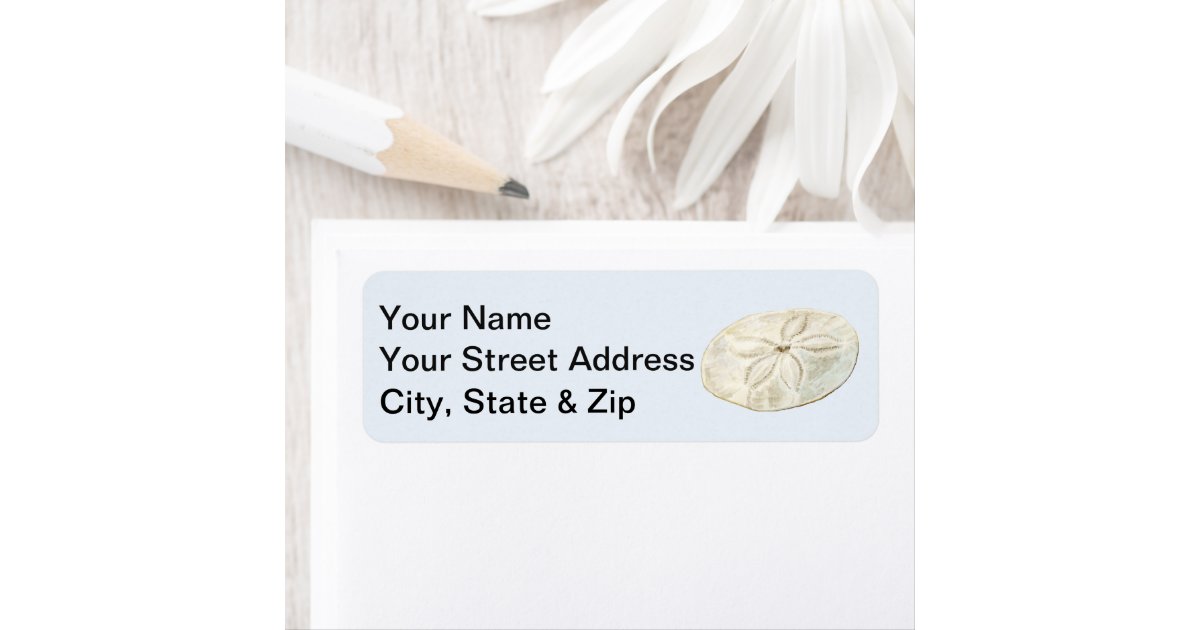 Sand Dollar Label | Zazzle